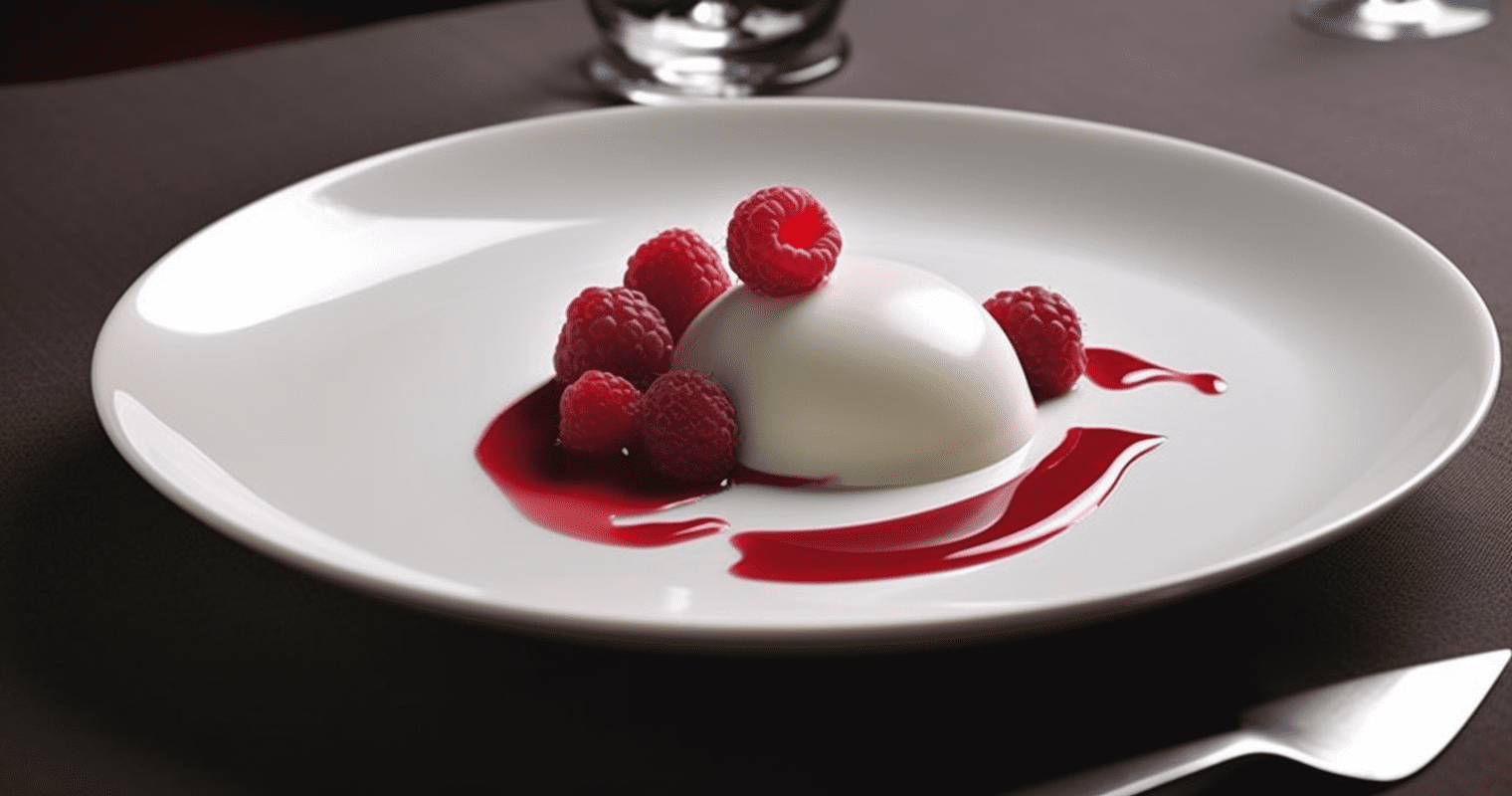 Indulge in the Creamy Elegance: Panna Cotta with Raspberry Coulis ...