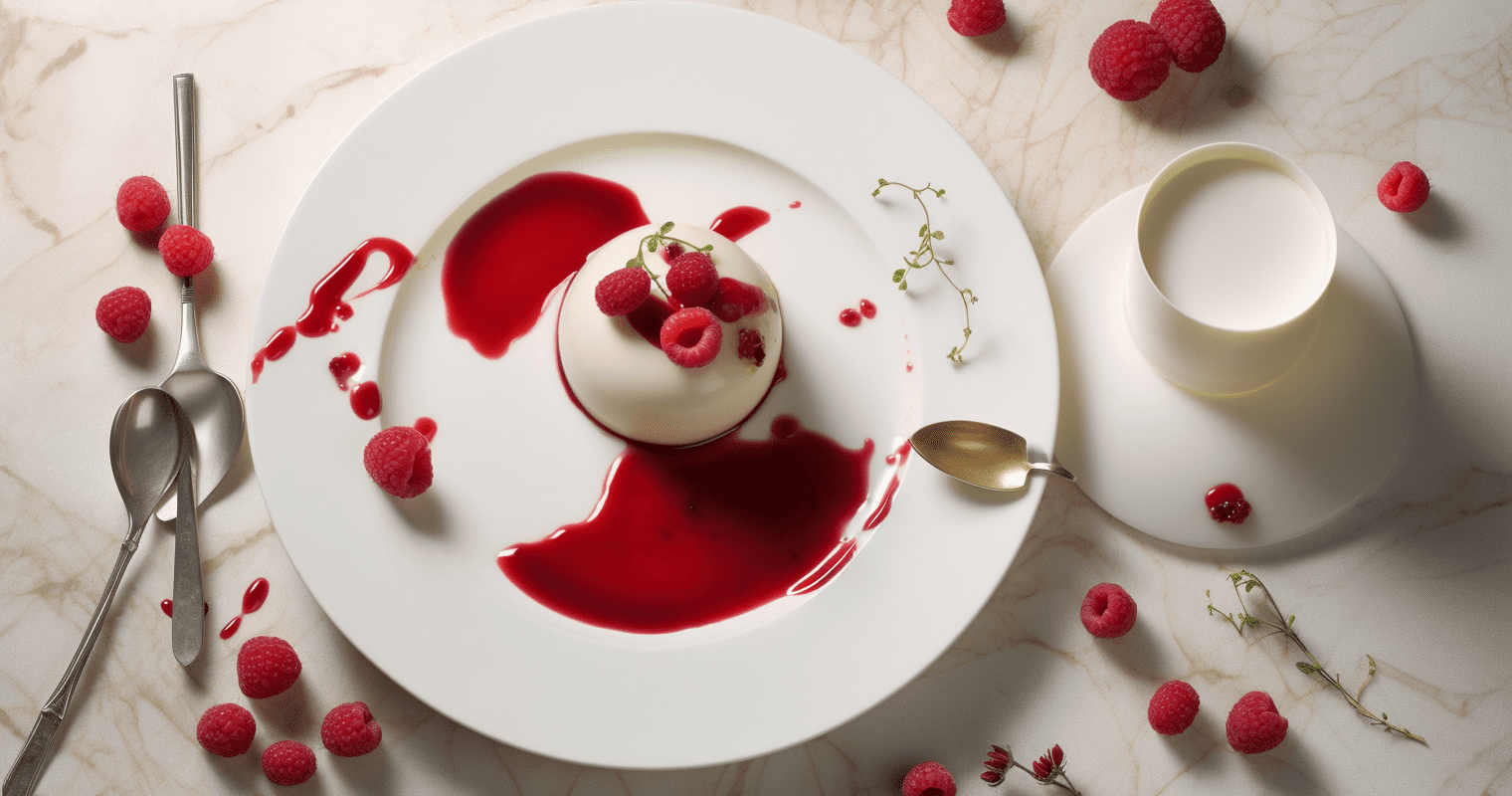 Indulge in the Creamy Elegance: Panna Cotta with Raspberry Coulis ...