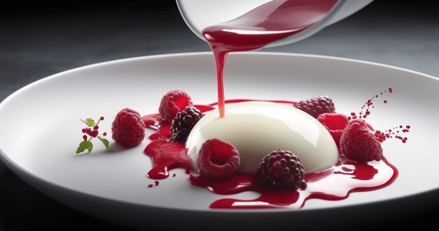 Indulge in the Creamy Elegance: Panna Cotta with Raspberry Coulis ...