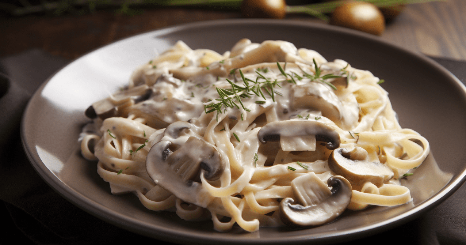 Delicious and Comforting Creamy Mushroom and Thyme Pasta Recipe ...