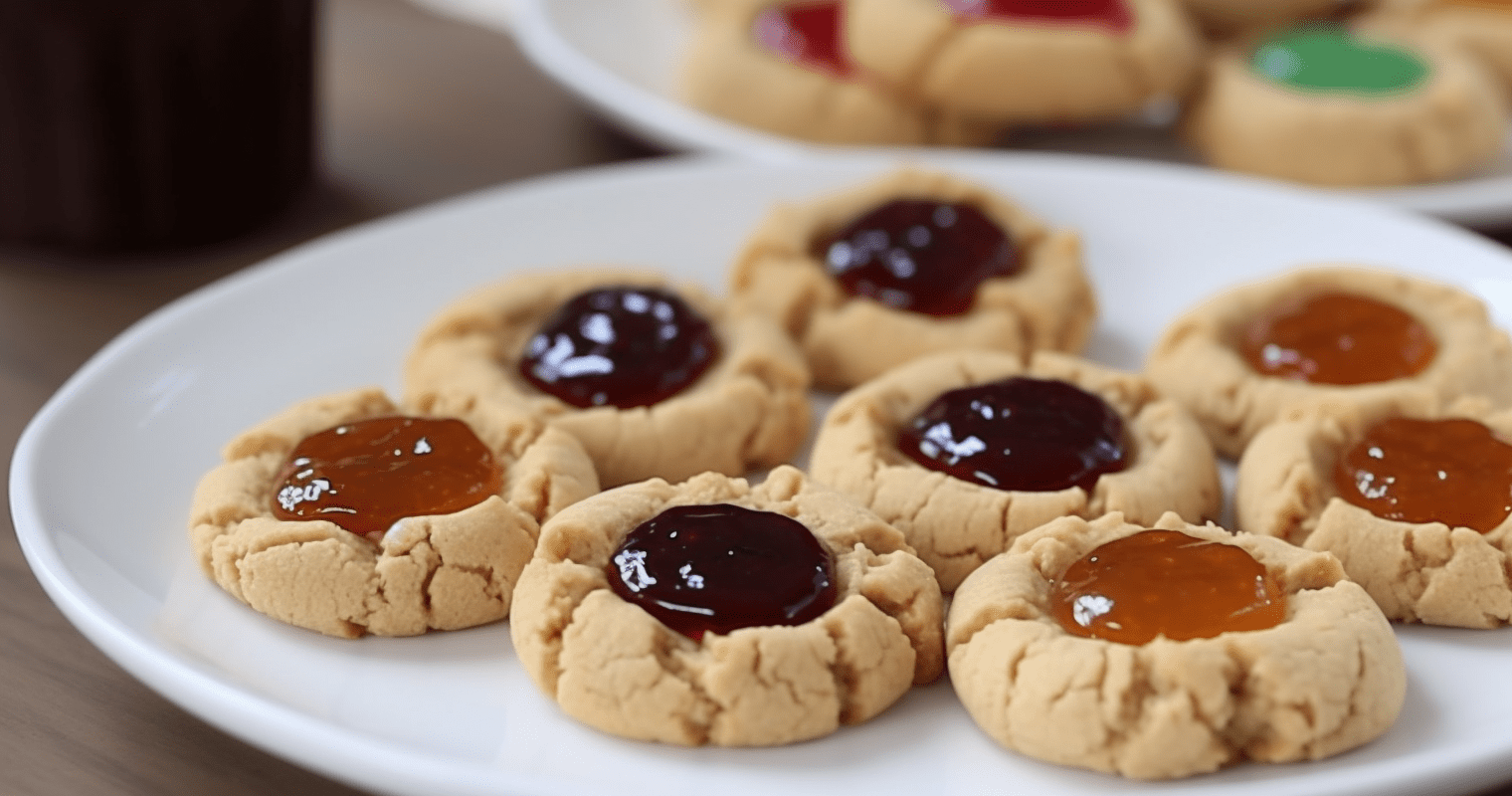 Classic Peanut Butter and Jelly Thumbprint Cookies: A Nostalgic Treat ...