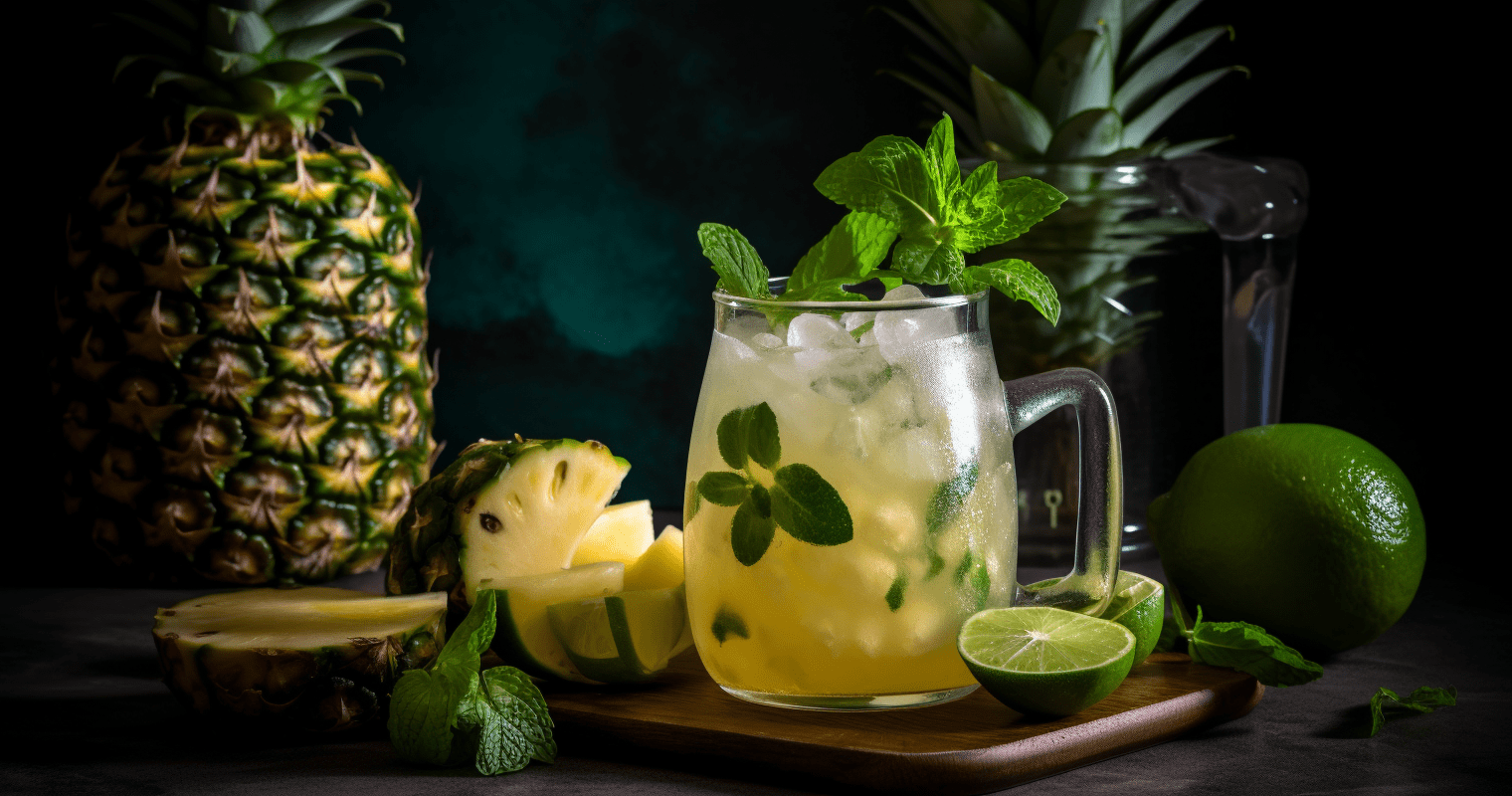 Tropical Paradise in a Glass: Refreshing Pineapple Mojito Mocktail ...